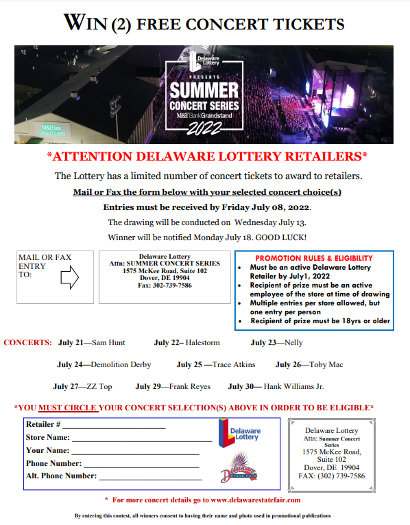 Past Promotions - Promotions - Retailers | Delaware Lottery