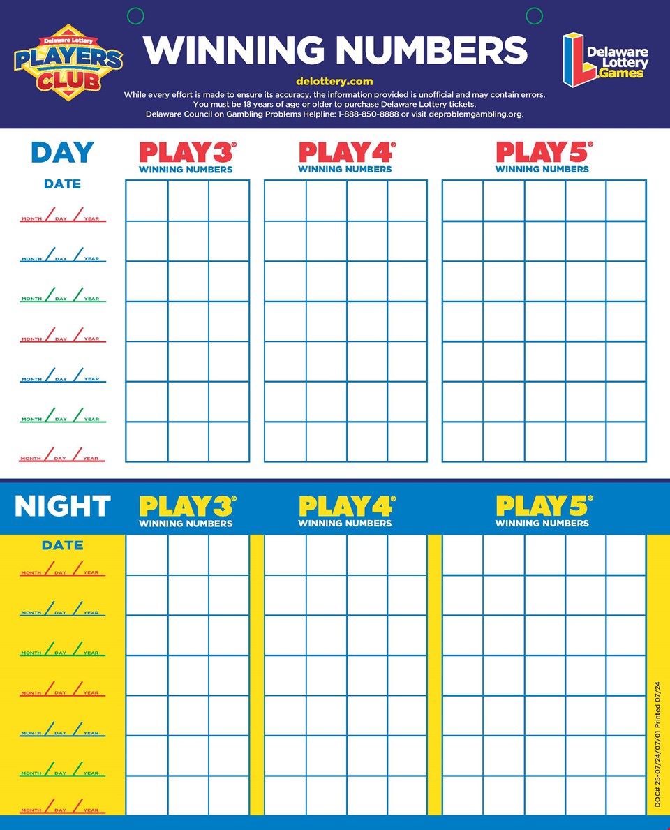 Available Point-Of-Sale Materials | Delaware Lottery