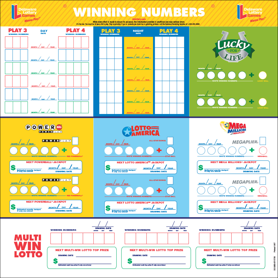 Available Point-Of-Sale Materials | Delaware Lottery